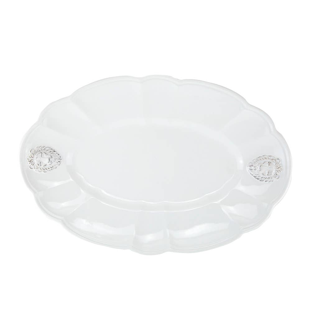 Renaissance Leone Oval Scalloped Platter